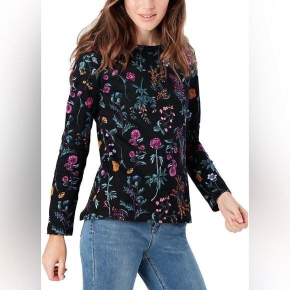 Joules | Tops | Joules Womens Harbour Print Long Sleeve Jersey Top Size ...